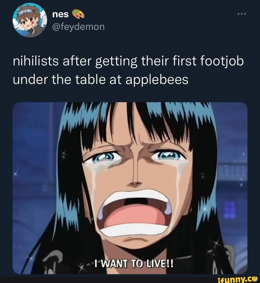 Nes Nihilists After Getting Their First Footjob Under The Table At