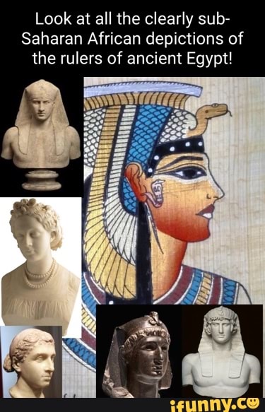 Look at all the clearly sub- Saharan African depictions of the rulers ...
