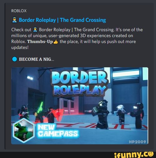 ROBLOX Border Roleplay I The Grand Crossing Check out Border Roleplay I ...