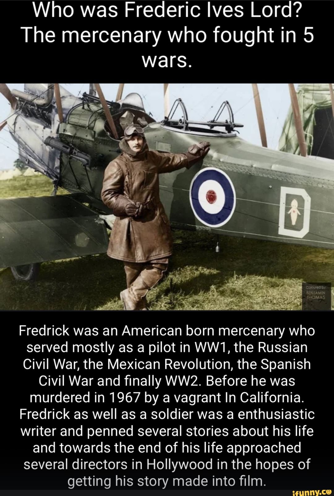 Who was Frederic Ives Lord? The mercenary who fought in 5 wars ...