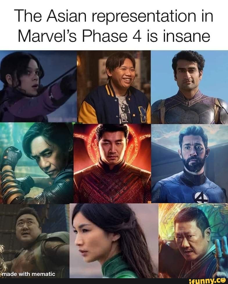 The Asian representation in in Marvel's Phase 4 is insane smade with ...