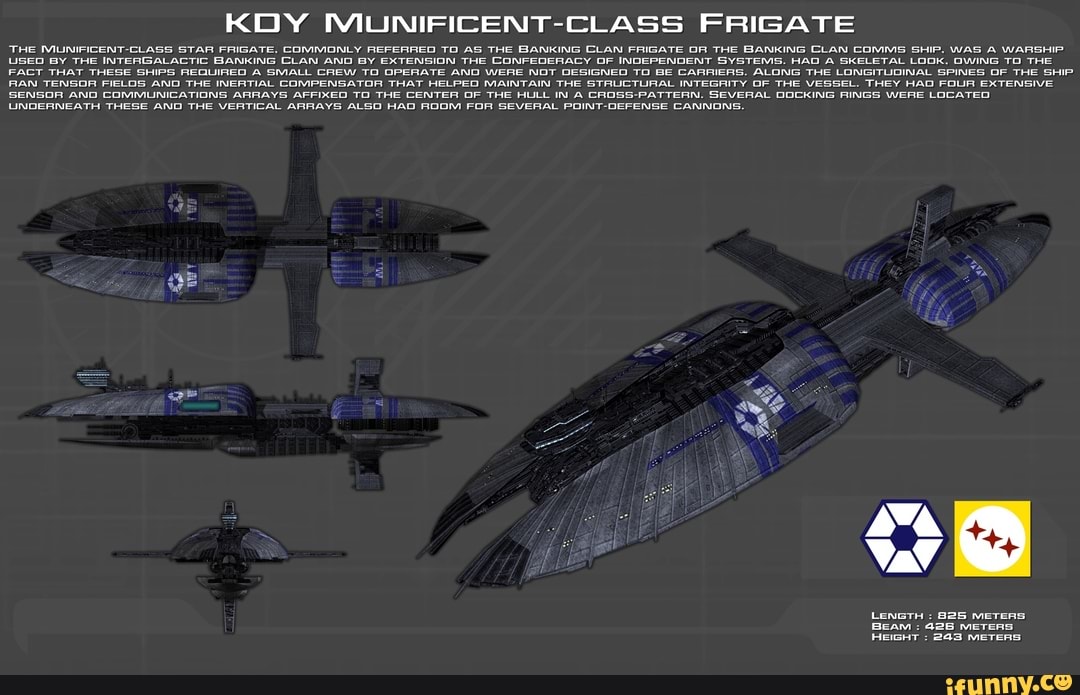 KDY MUNIFICENT-CLASS FRIGATE THE MUNIFICENT-CLASS STAR FRIGATE ...