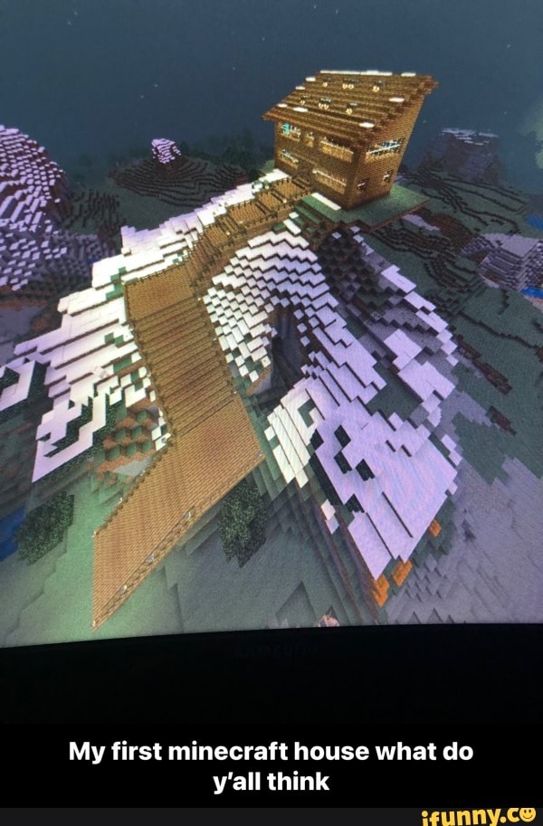 My first minecraft house what do y'all think - My first minecraft house ...