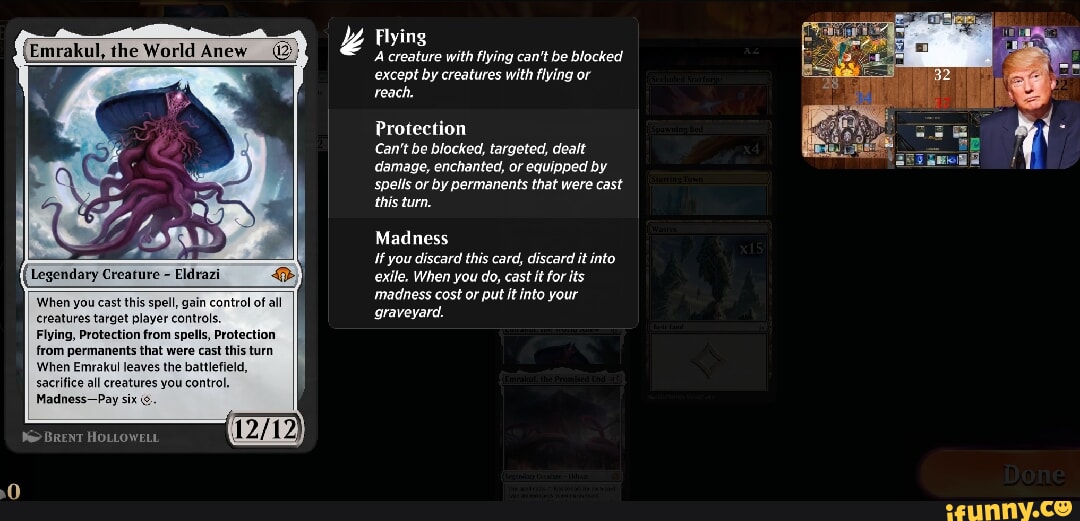 Legendary Creature Eldrazi When you cast this spell, gain control of ...