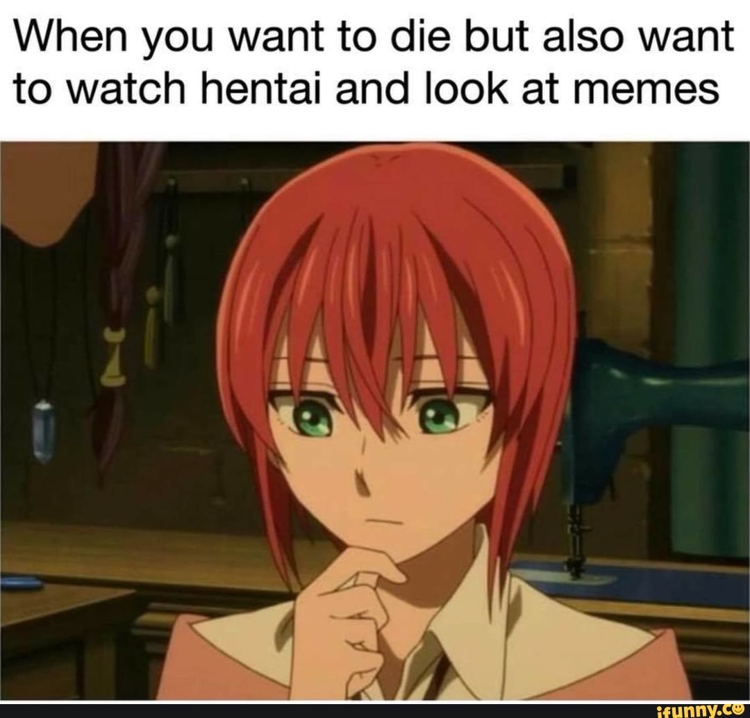 When you want to die but also want to watch hentai and look at memes ...