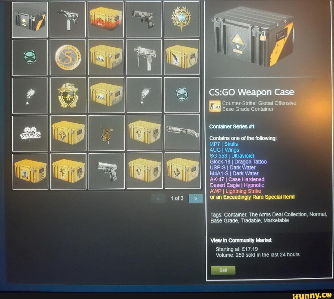 Weapon Case Counter-Strike: Global O Base Grade Container Container ...