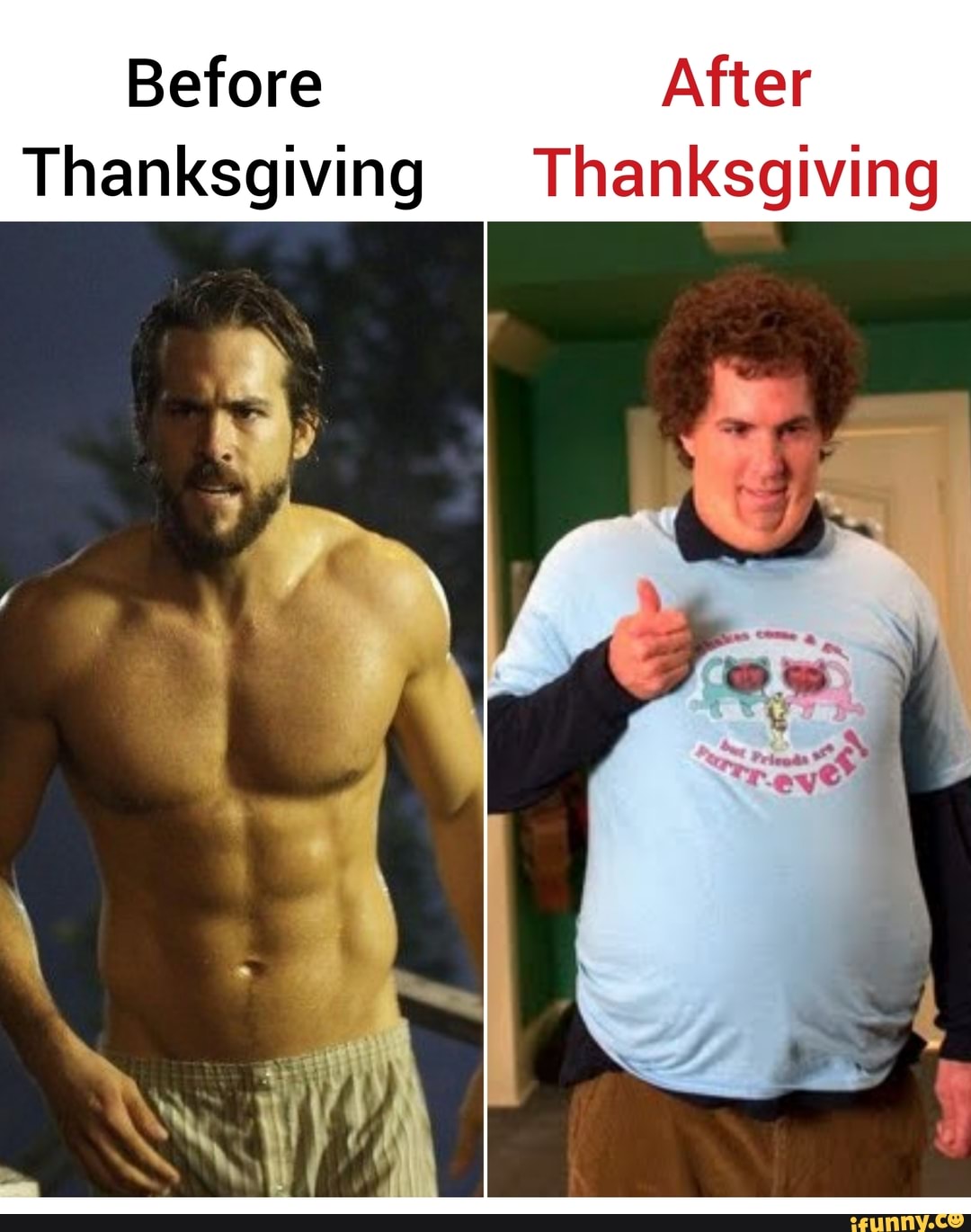 Before After Thanksgiving Thanksgiving - iFunny