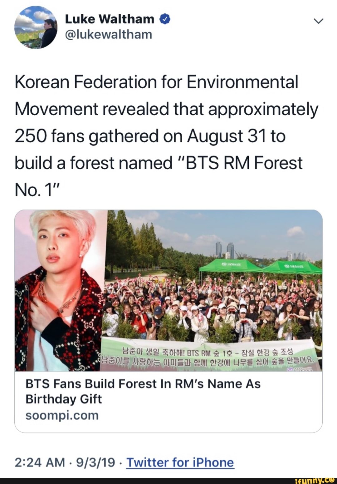 Korean Federation for Environmental Movement revealed that ...
