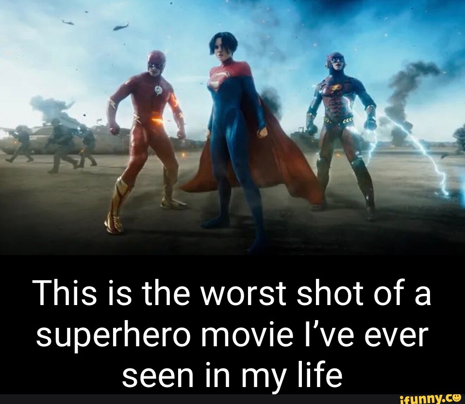 This is the worst shot of a superhero movie I've ever seen in my life ...