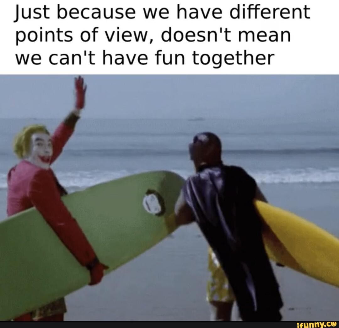 More love, less hate ^_^ #meme #batman #friends - Just because we have ...