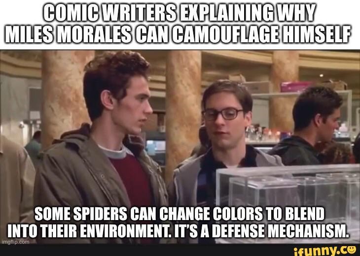COMICIWRITERSEXPLAININGWHY) AMOUE SOME SPIDERS CAN CHANGE COLORS TO ...