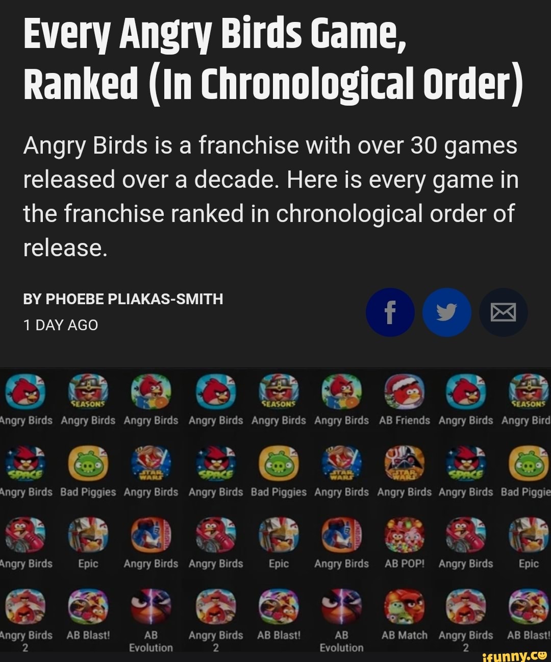 Every Angry Birds Game, Ranked (In Chronological Order) Angry Birds is ...