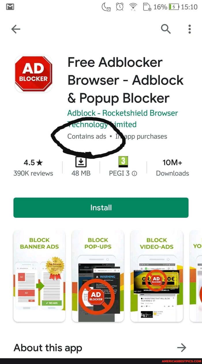 AD Free Adblocker BLOCKER Browser Adblock Popup Blocker Adblock ...