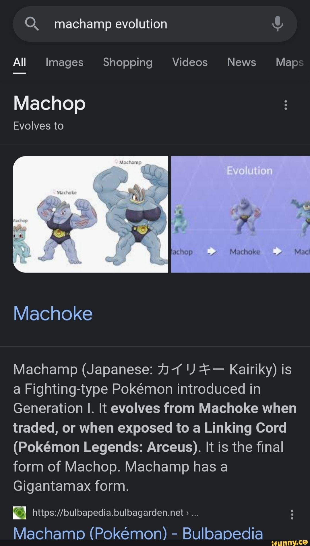 Machamp evolution All Images Shopping Videos News Map Machop Evolves to ...