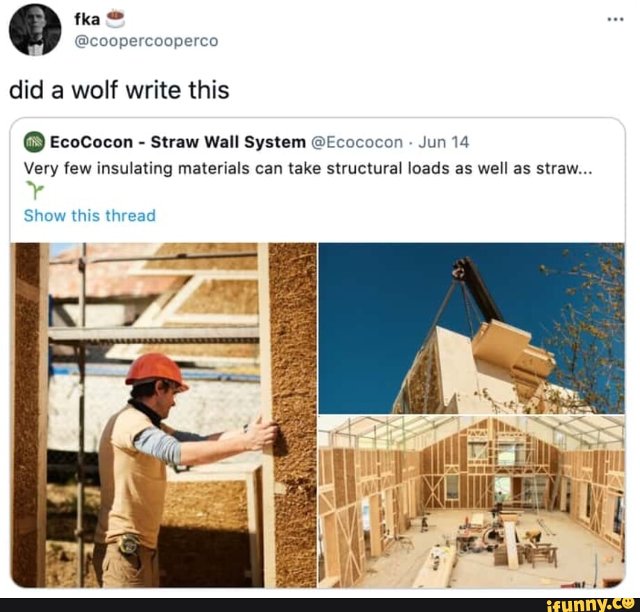 Did a wolf write this @ EcoCocon - Straw Wall System @Ecococon Jun 14 ...