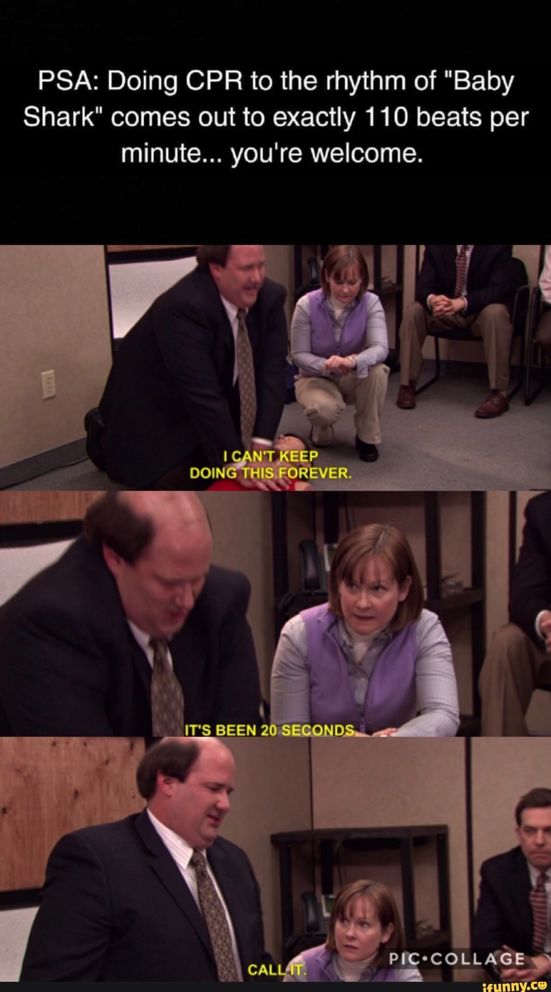 PSA: Doing CPR to the rhythm of "Baby Shark" comes out to exactly 110 ...