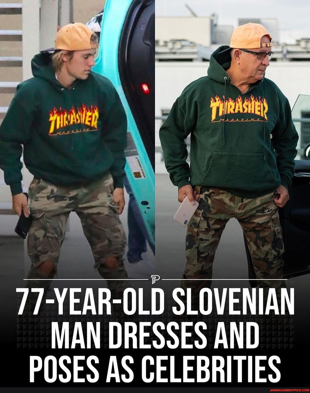 Swipe to see photos of Gramps a yearold man from Slovenia who is ...