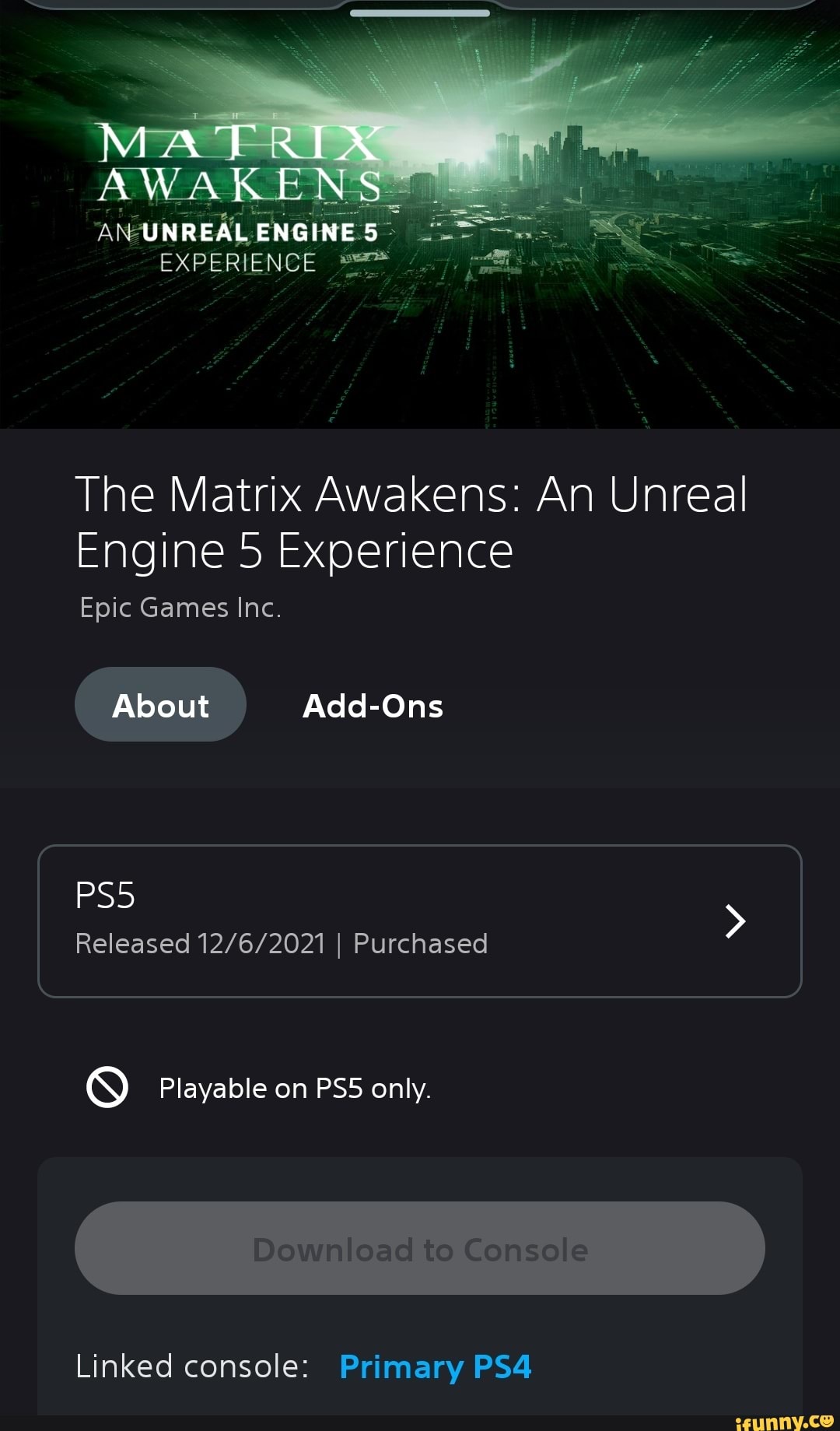 MATRIX AWAKENS UNREAL ENGINE EXPERIENCE The Matrix Awakens: An Unreal ...
