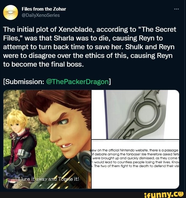 Xenoblade memes. Best Collection of funny Xenoblade pictures on iFunny