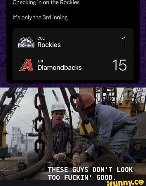 Checking In on the Rockies It's only the inning col Rockies A ...