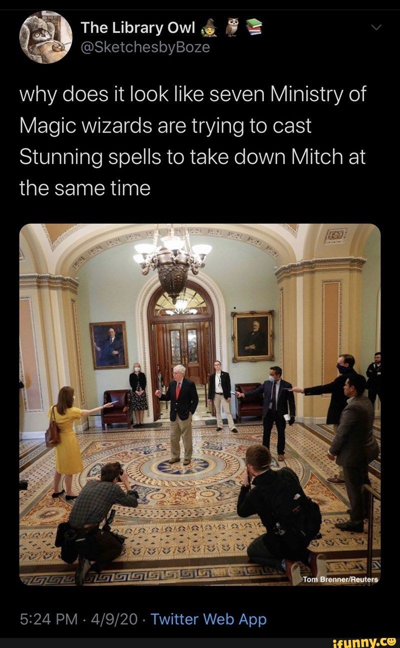 Why does it look like seven Ministry of Magic wizards are trying to ...