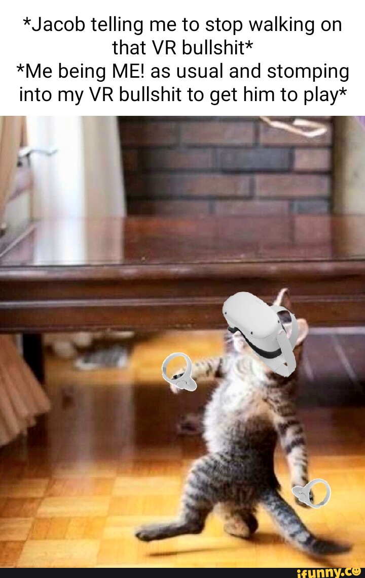 *Jacob telling me to stop walking on that VR bullshit* *Me being ME! as ...