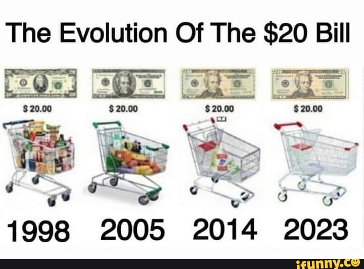 The Evolution Of The $20 Bill of 1998 2005 2014 2023 - iFunny