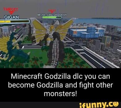 Minecraft Godzilla dle you can become Godzilla and fight other monsters ...