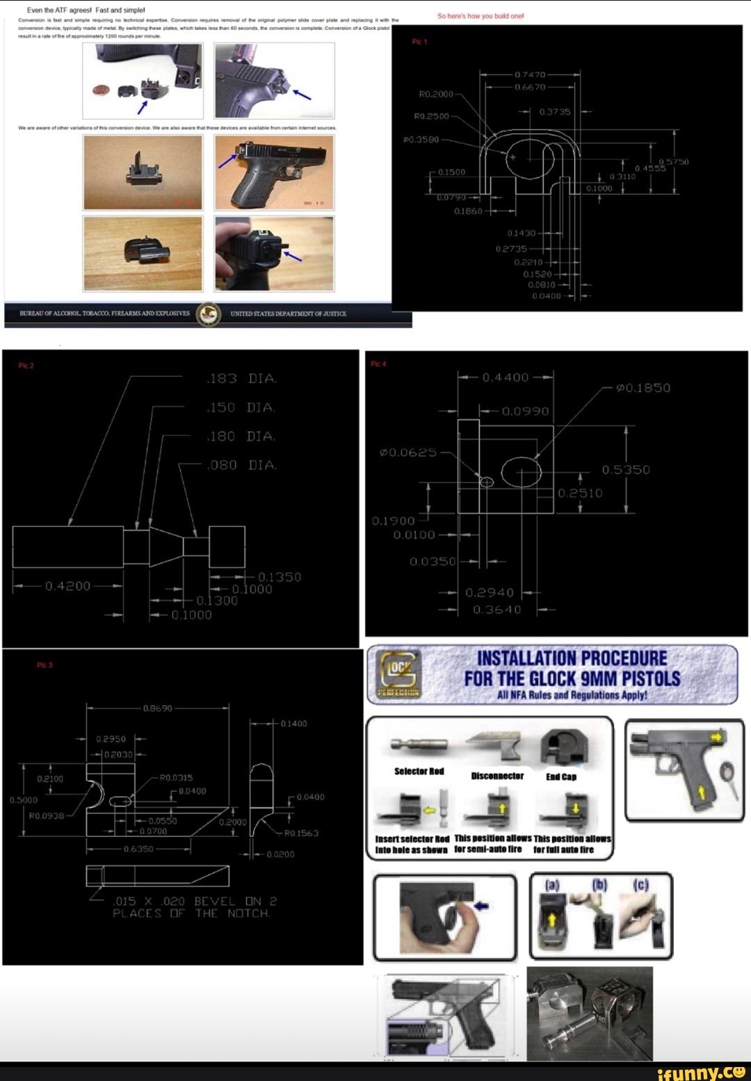 INSTALLATION PROCEDURE FOR THE GLOCK PISTOLS All NFA Rules and ...