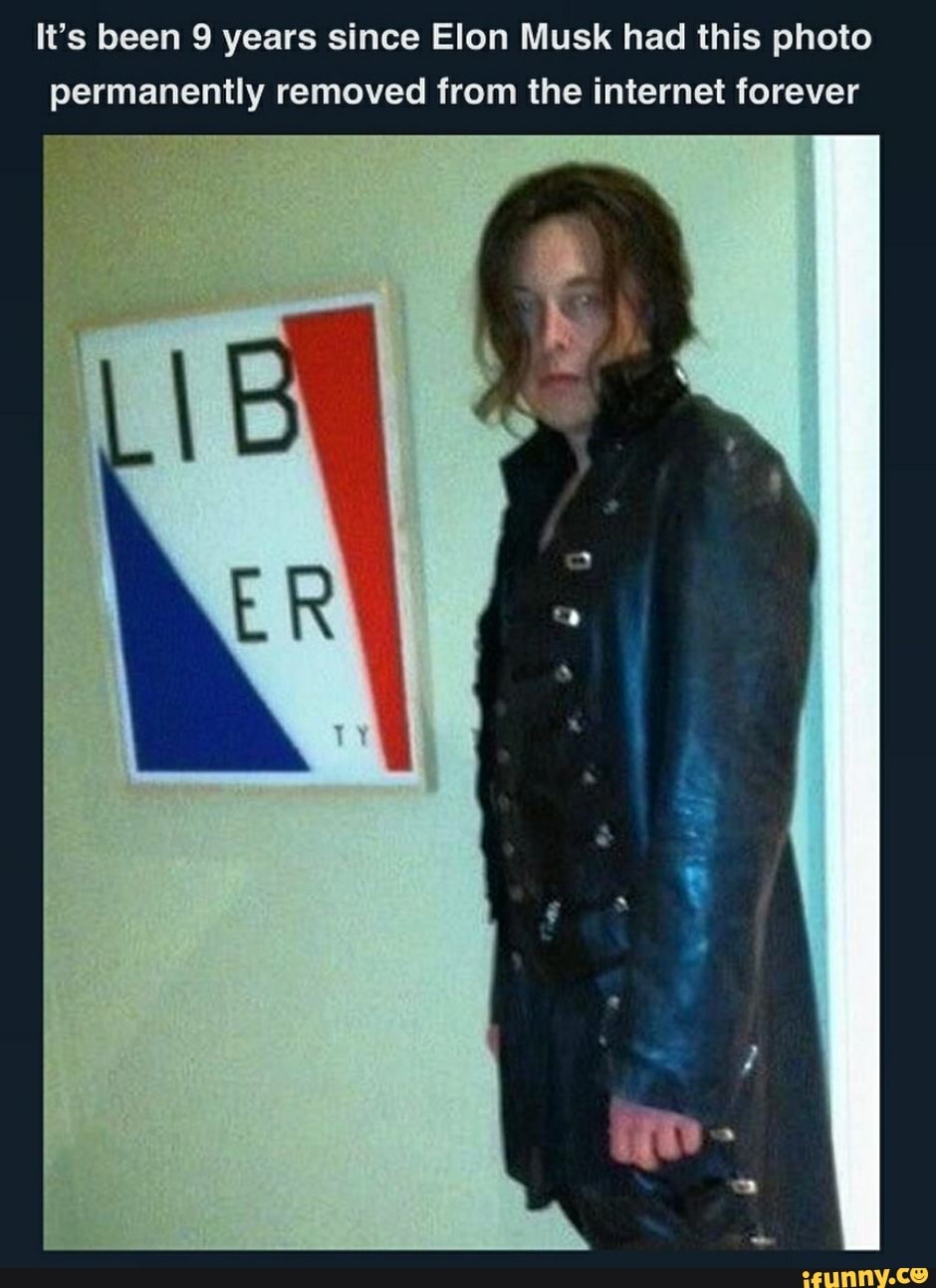 It's been 9 years since Elon Musk had this photo permanently removed ...