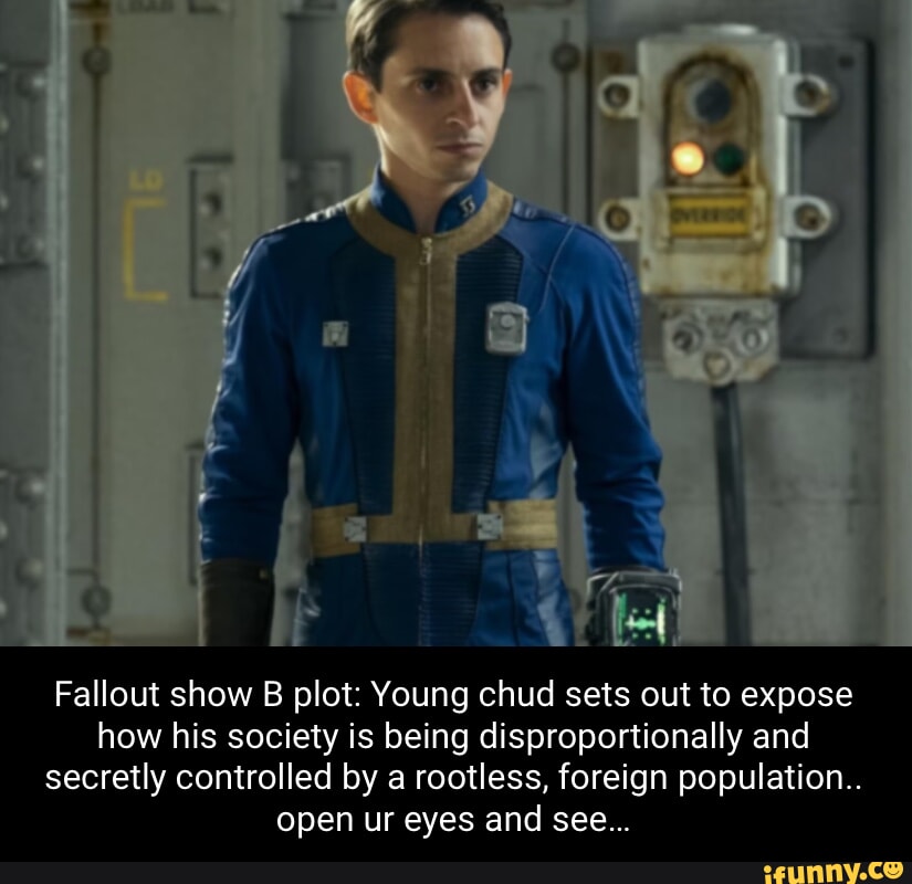 Fallout show B plot: Young chud sets out to expose how his society is ...