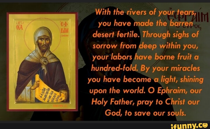 With the rivers of your fears, you have made the barren desert fertile ...