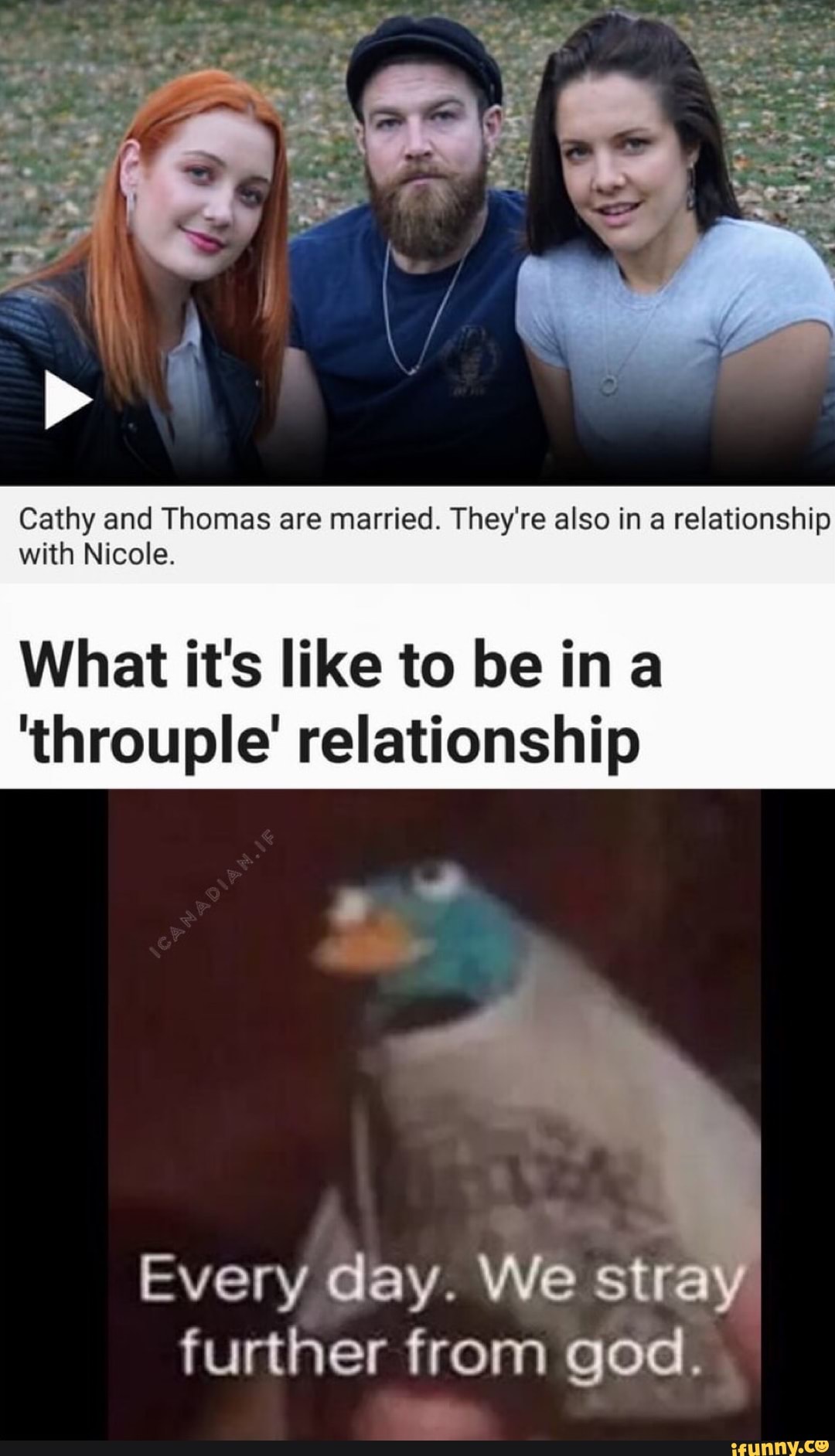 What it's like to be in a 'throuple' relationship - iFunny