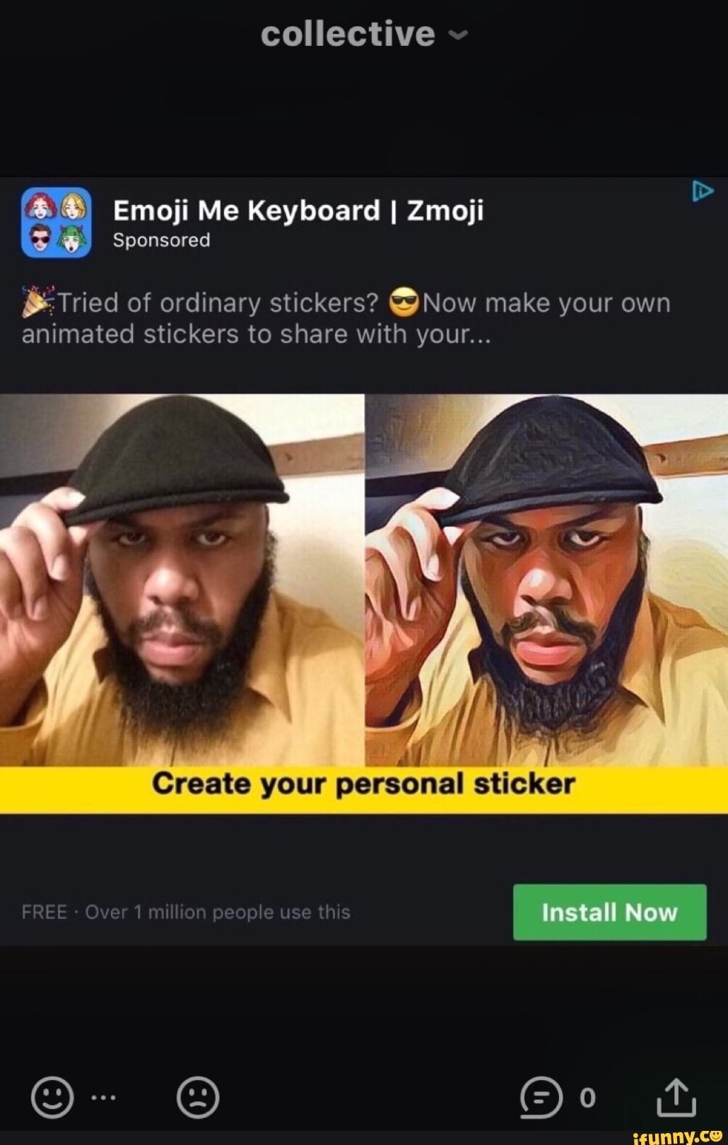 Collective ae Emoji Me Keyboard I Zmoji BE Tried of ordinary stickers ...