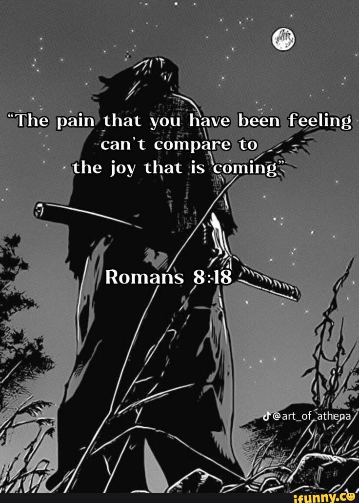 "The pain that you have been feeling ~can't compare to the joy that is ...