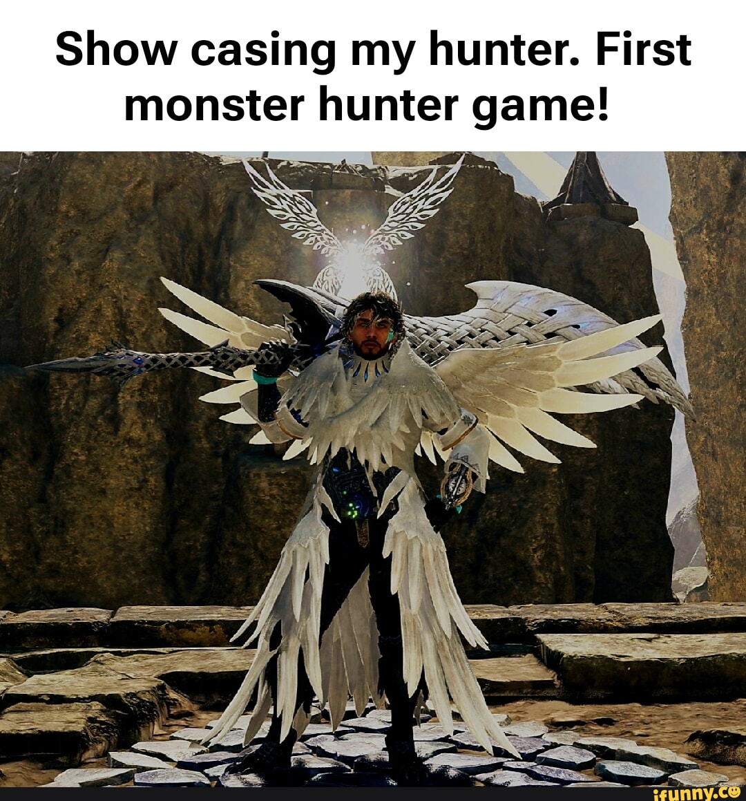Show casing my hunter. First monster hunter game! - iFunny