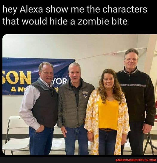 Hey Alexa show me the characters that would hide a zombie bite ...