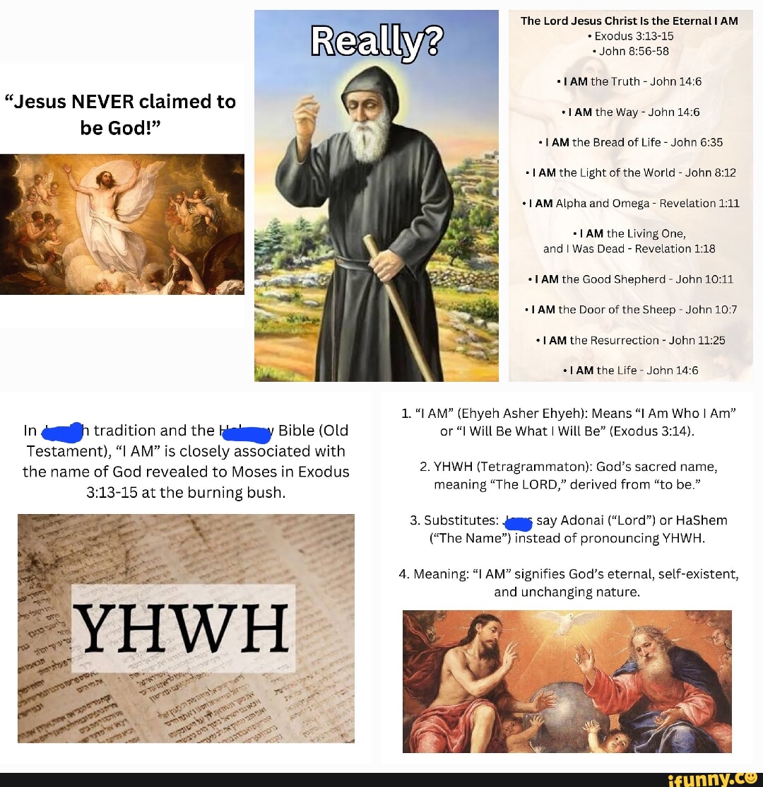 The Lord Jesus Christ Is the Eternal AM Exodus + John Really? LAM the ...