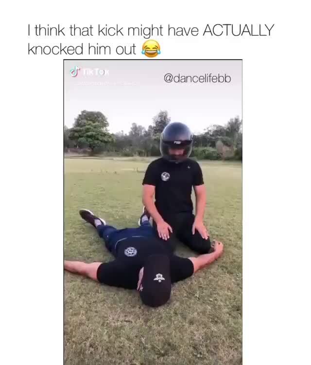I think that kick might have ACTUALLY knocked him out @dancelifebb ...