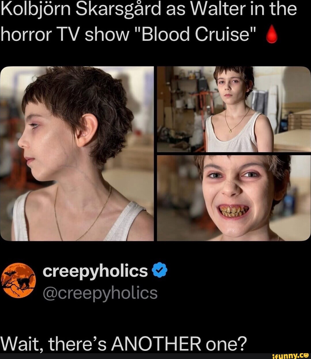 Kolbjorn Skarsgard as Walter in the horror TV show "Blood Cruise ...