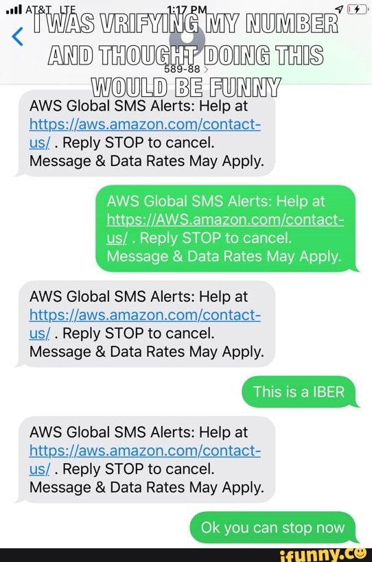 EDABESRUNNNA AWS Global SMS Alerts: Help at https://aws.amazon.com ...