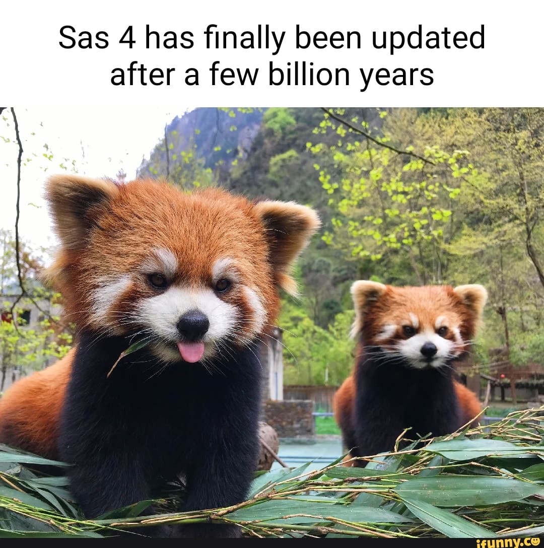 Sas 4 has finally been updated after a few billion years - iFunny