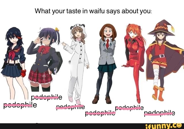 What your taste in waifu says about you: - iFunny