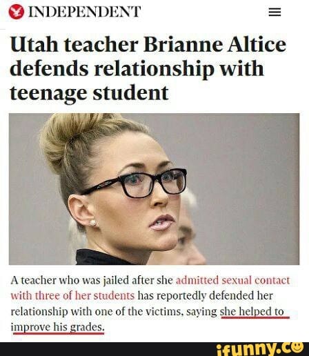 INDEPENDENT = Utah teacher Brianne Altice defends relationship with ...