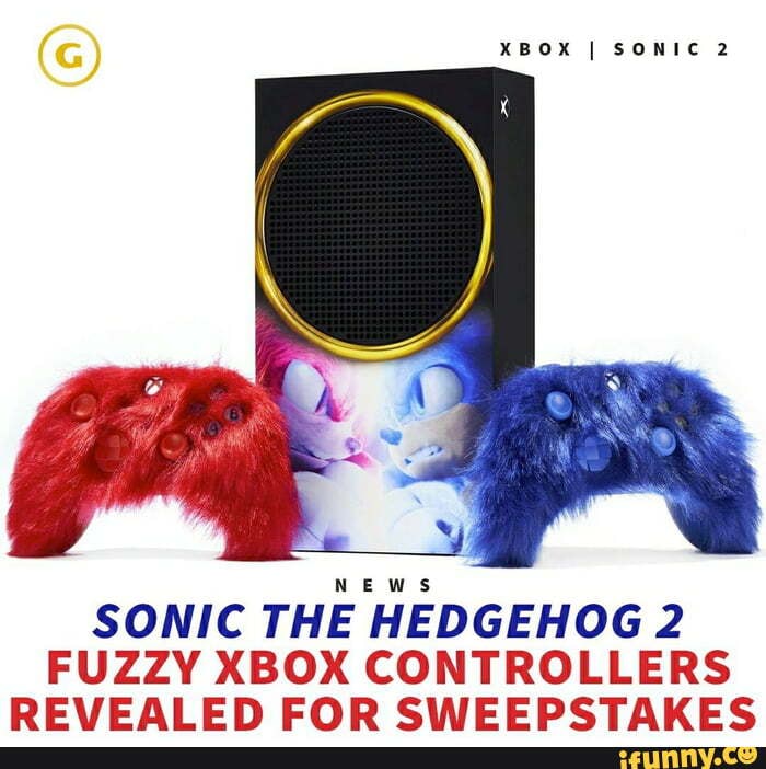 SONIC THE HEDGEHOG 2 FUZZY XBOX CONTROLLERS REVEALED FOR SWEEDSTAKES ...
