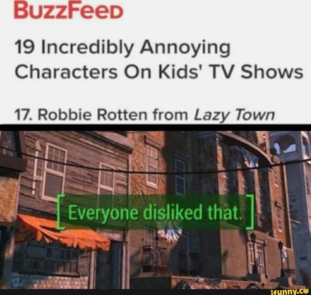 BuzzFeeD 19 Incredibly Annoying Characters On Kids' TV Shows - iFunny