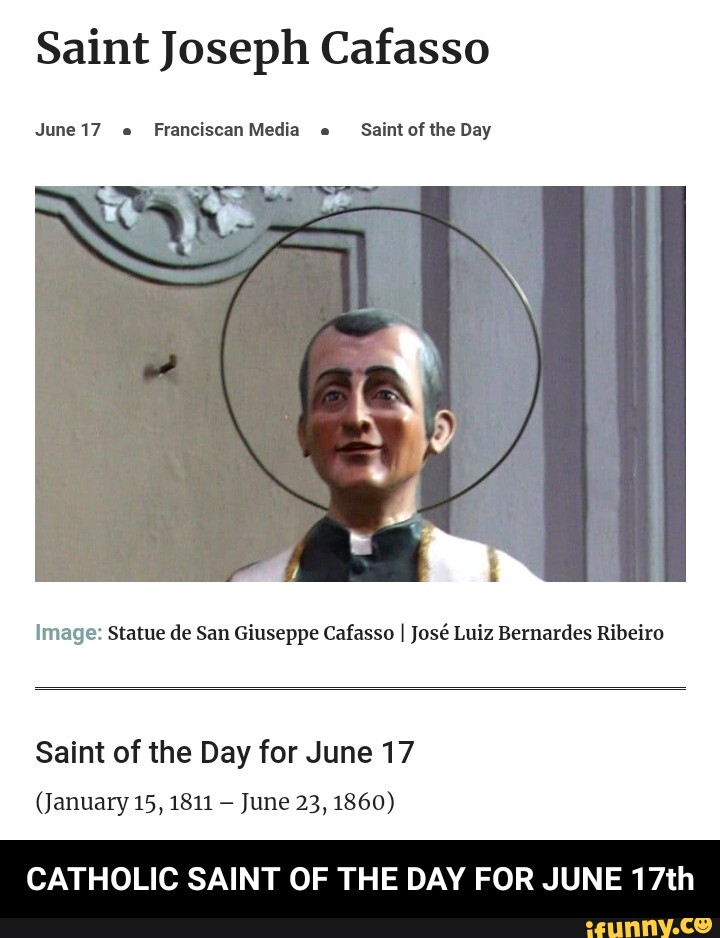 Saint Joseph Cafasso June 17 e FranciscanMedia e Saint of the Day Image ...