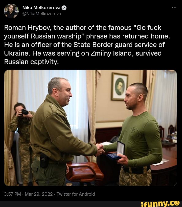 Nika Melkozerova Roman Hrybov, the author of the famous "Go fuck ...