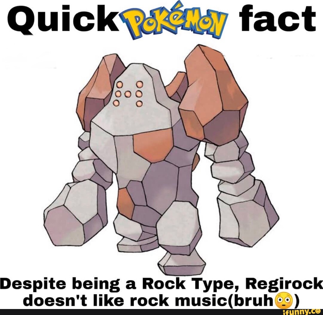 Regirock memes. Best Collection of funny Regirock pictures on iFunny