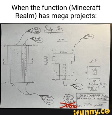 When the function (Minecraft Realm) has mega projects: - iFunny
